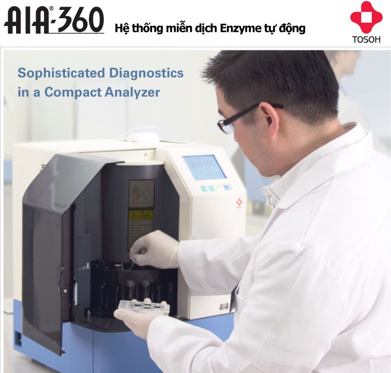 Máy xét nghiệm miễn dịch tự động Tosoh-AIA 360 - Thiết Bị Y Tế Minh Khang